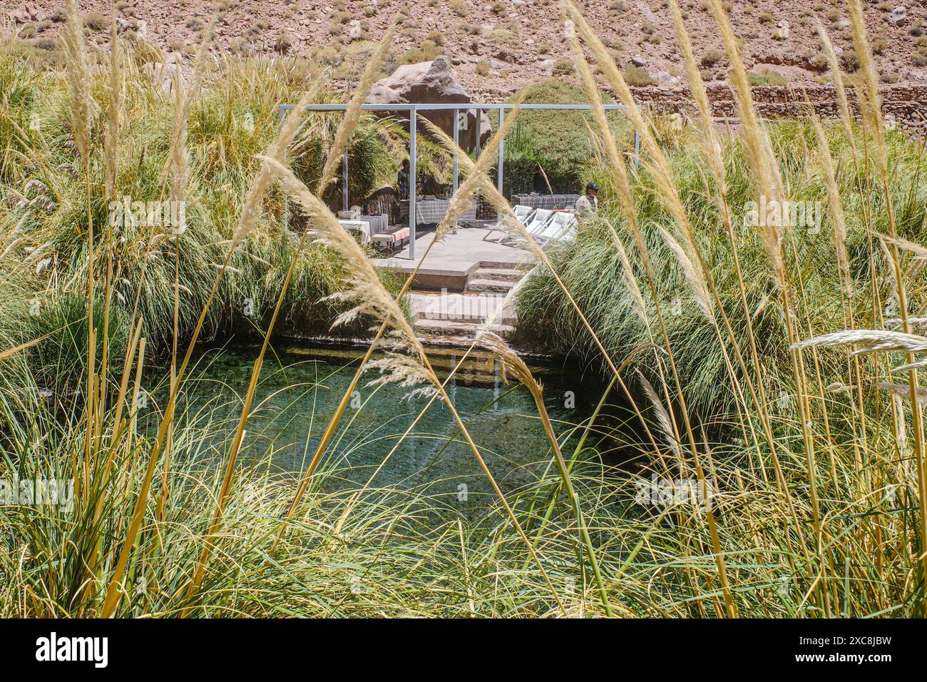 San Pedro de Atacama, Chile - Dec 1, 2023: Puritama Hot Springs, a ...