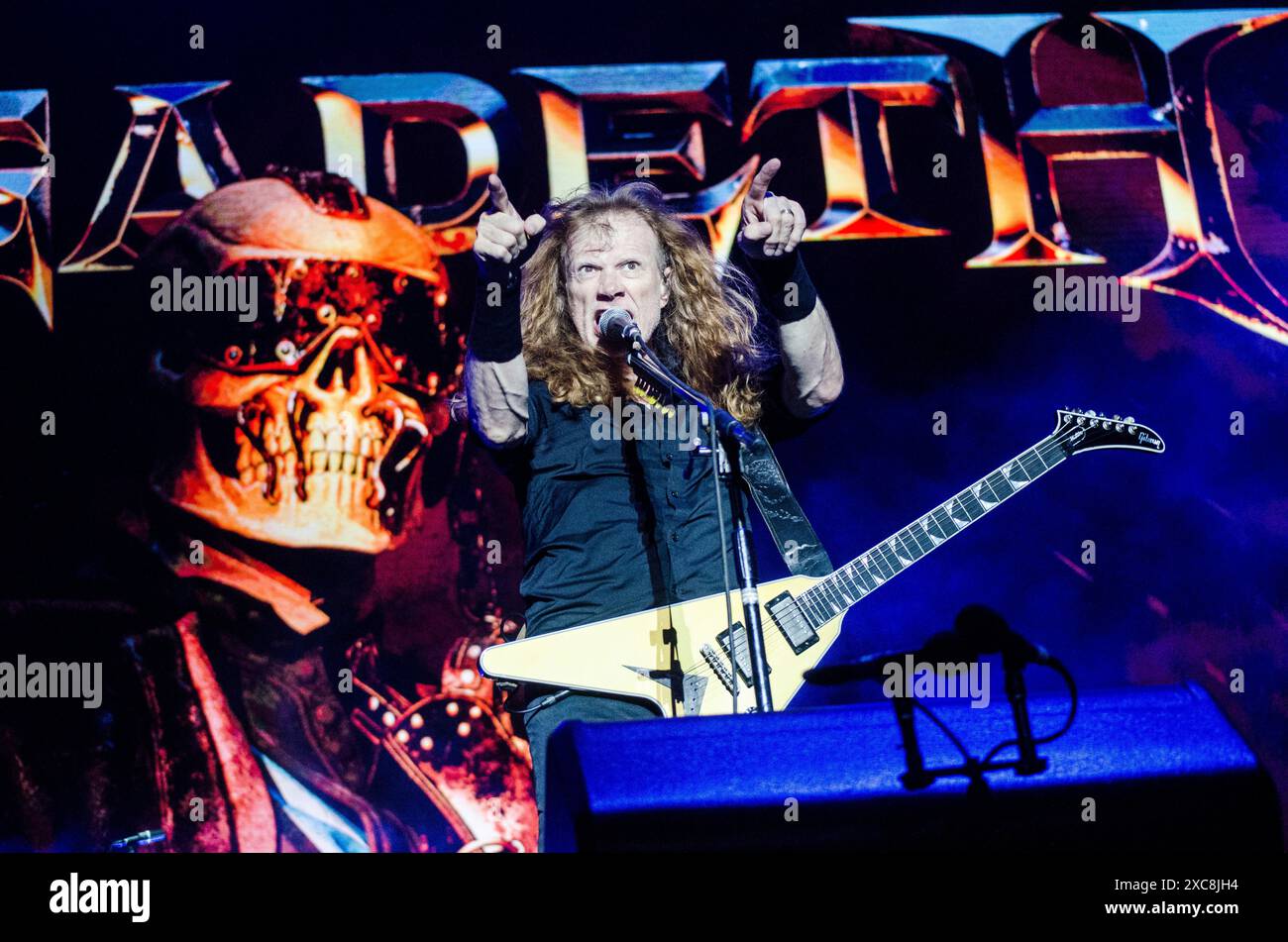 Dave Mustaine of Megadeth performing at Release Athens Festival in ...