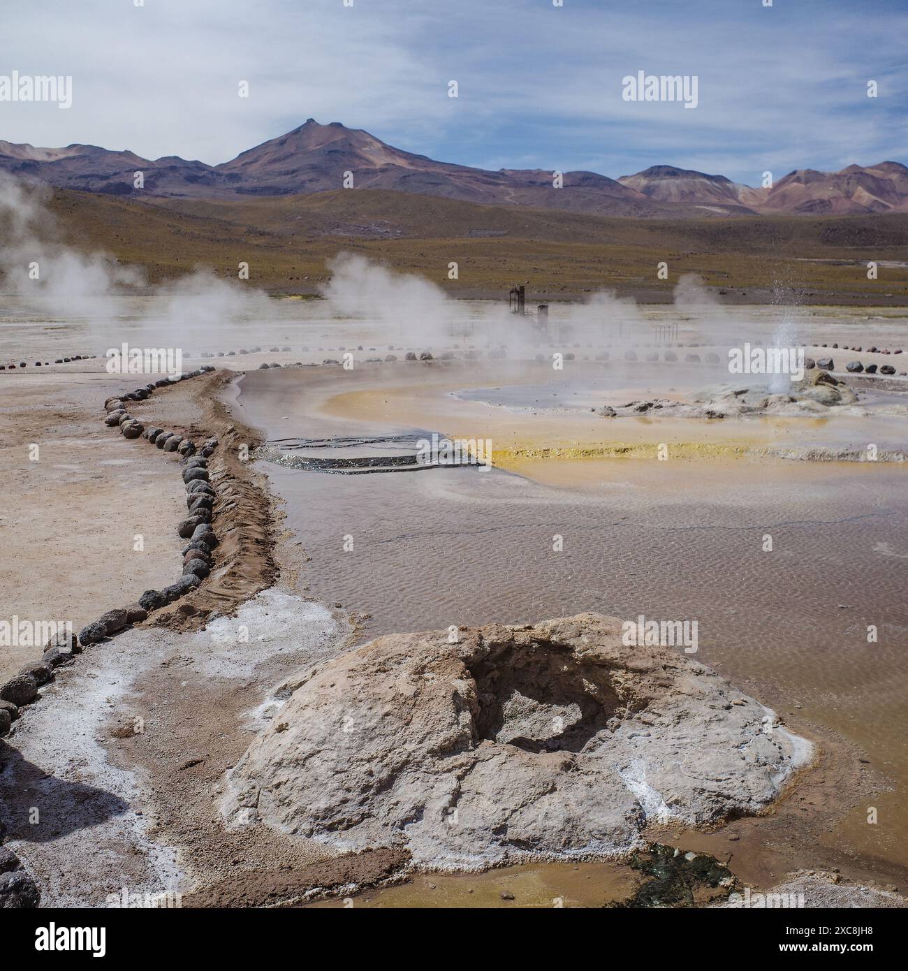 San Pedro de Atacama, Chile - Dec 2, 2023: Early morning at the ...