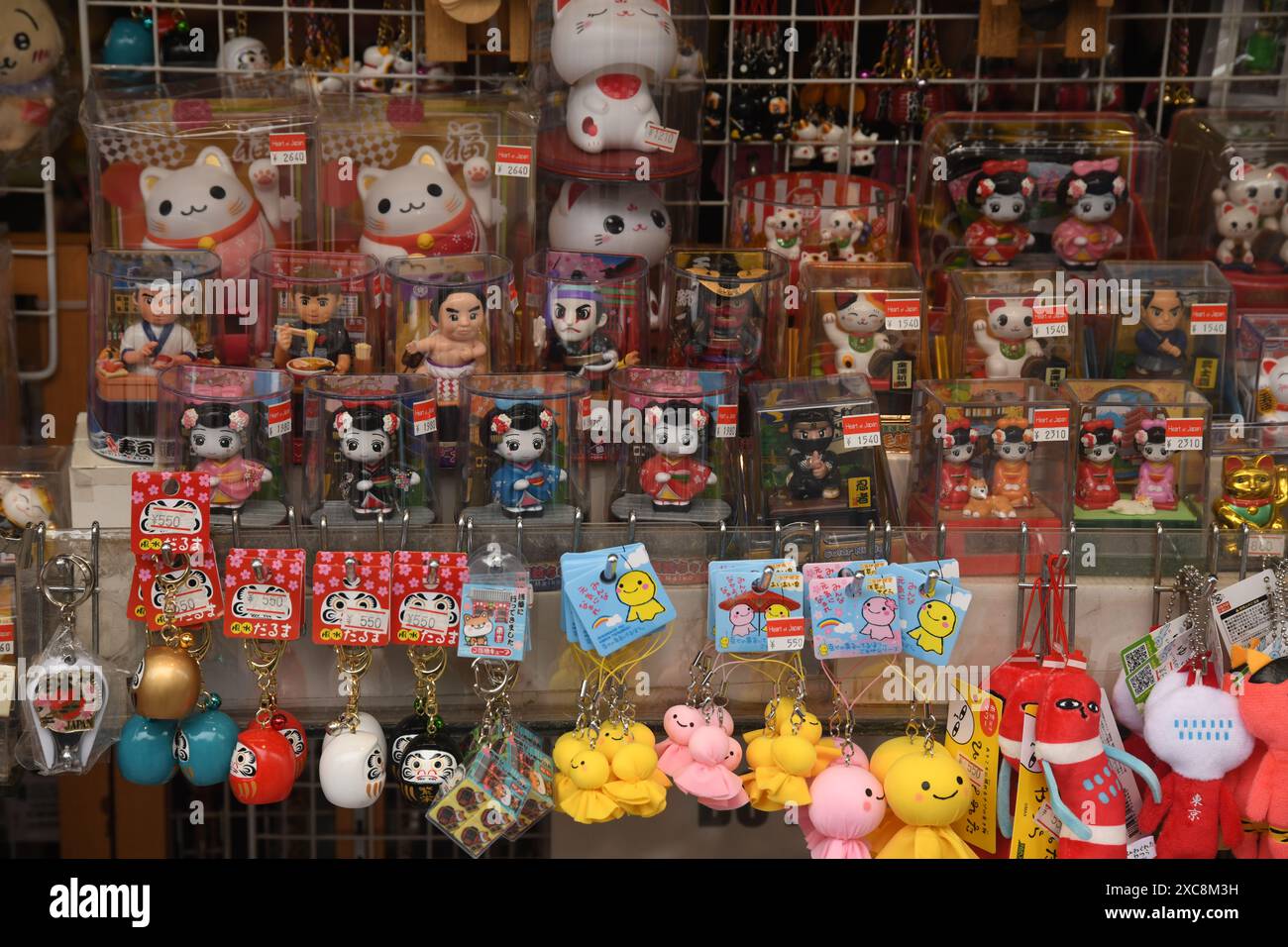 Typical japanese souvenirs sold in a shop in Asakusa district in Tokyo ...