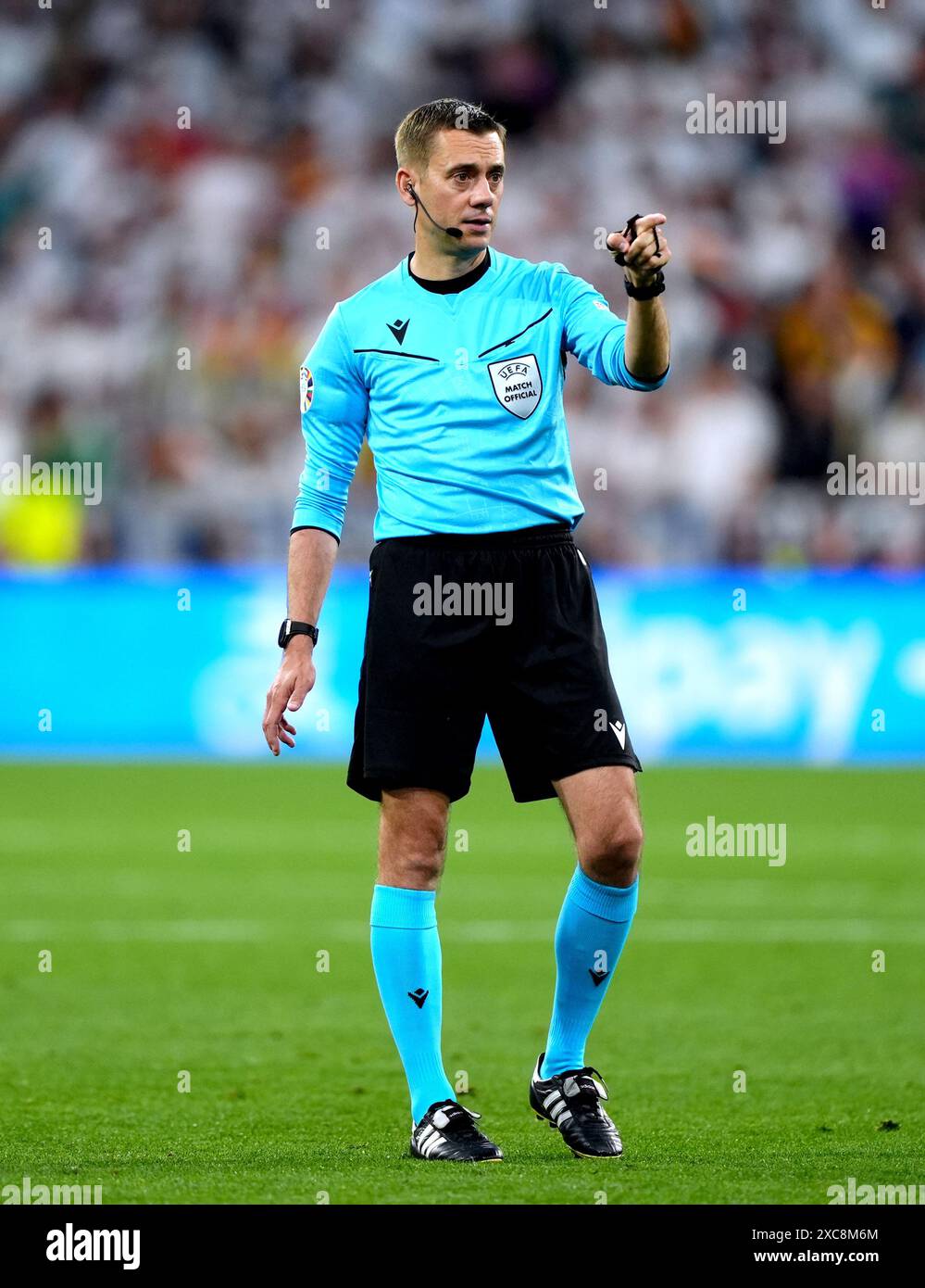 Referee Clement Turpin during the UEFA Euro 2024 Group A match at the ...