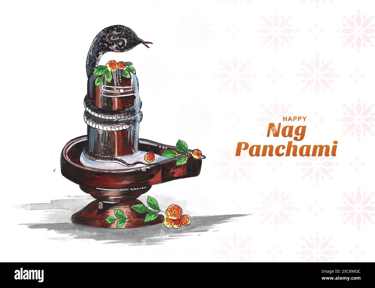 Happy naag panchami indian festival background Stock Vector Image & Art ...