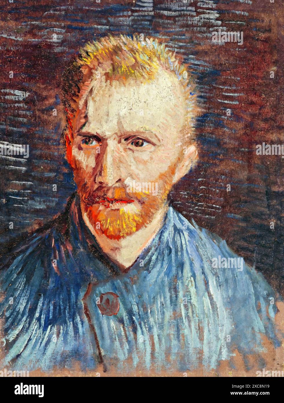 Self-portrait, 1887 (Painting) Artist Gogh, Vincent van (1853-90) Dutch ...