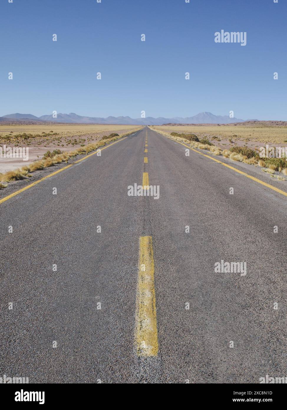 San Pedro de Atacama, Chile - Nov 30, 2023: Landscapes along a highway ...