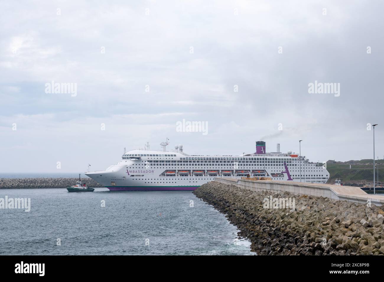 14 June 2024. South Harbour,Aberdeen,Scotland. This is the largest Ship ...