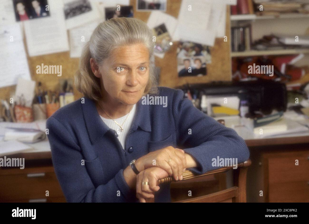 BADINTER Elisabeth - Date : 20020701 ©John Foley/Opale.photo Stock ...