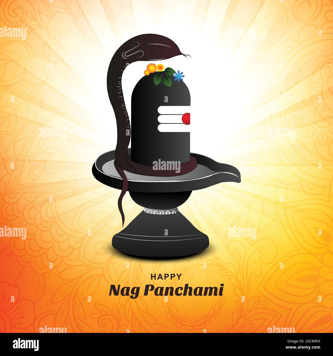 Beautiful nag panchami card on indian festival celebration background ...