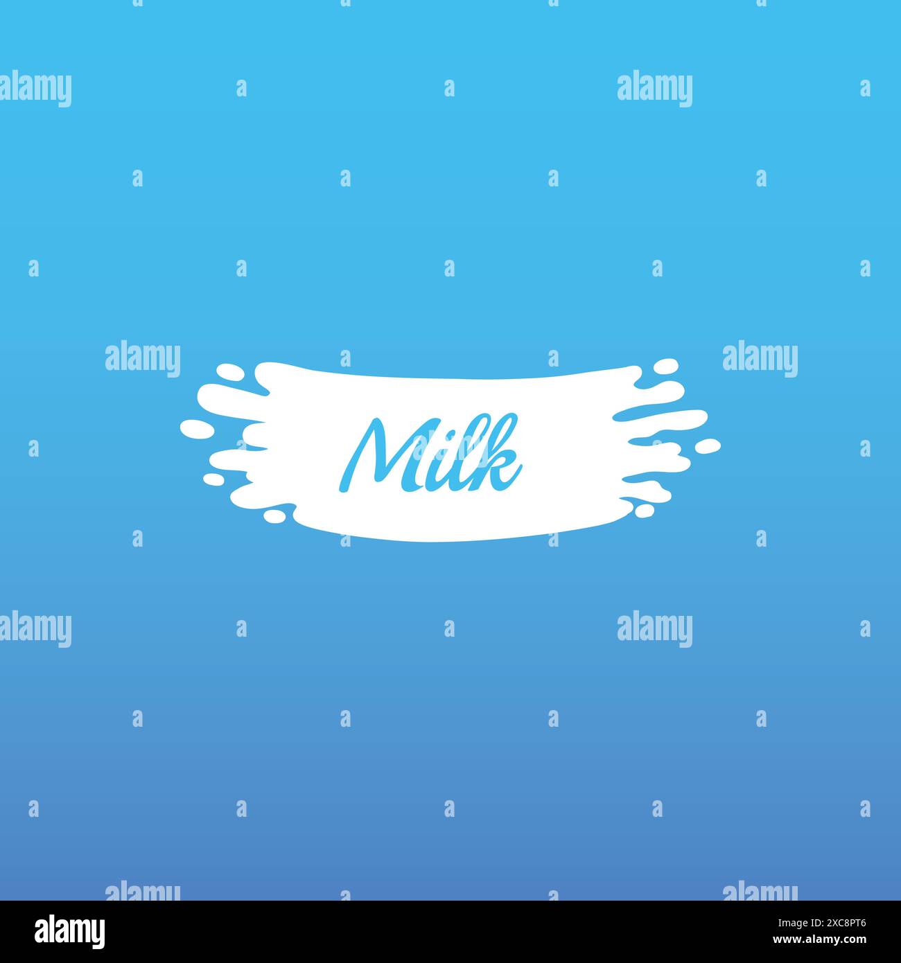 Cow milk splash with letters. Isolated white fresh farm goat milk ...