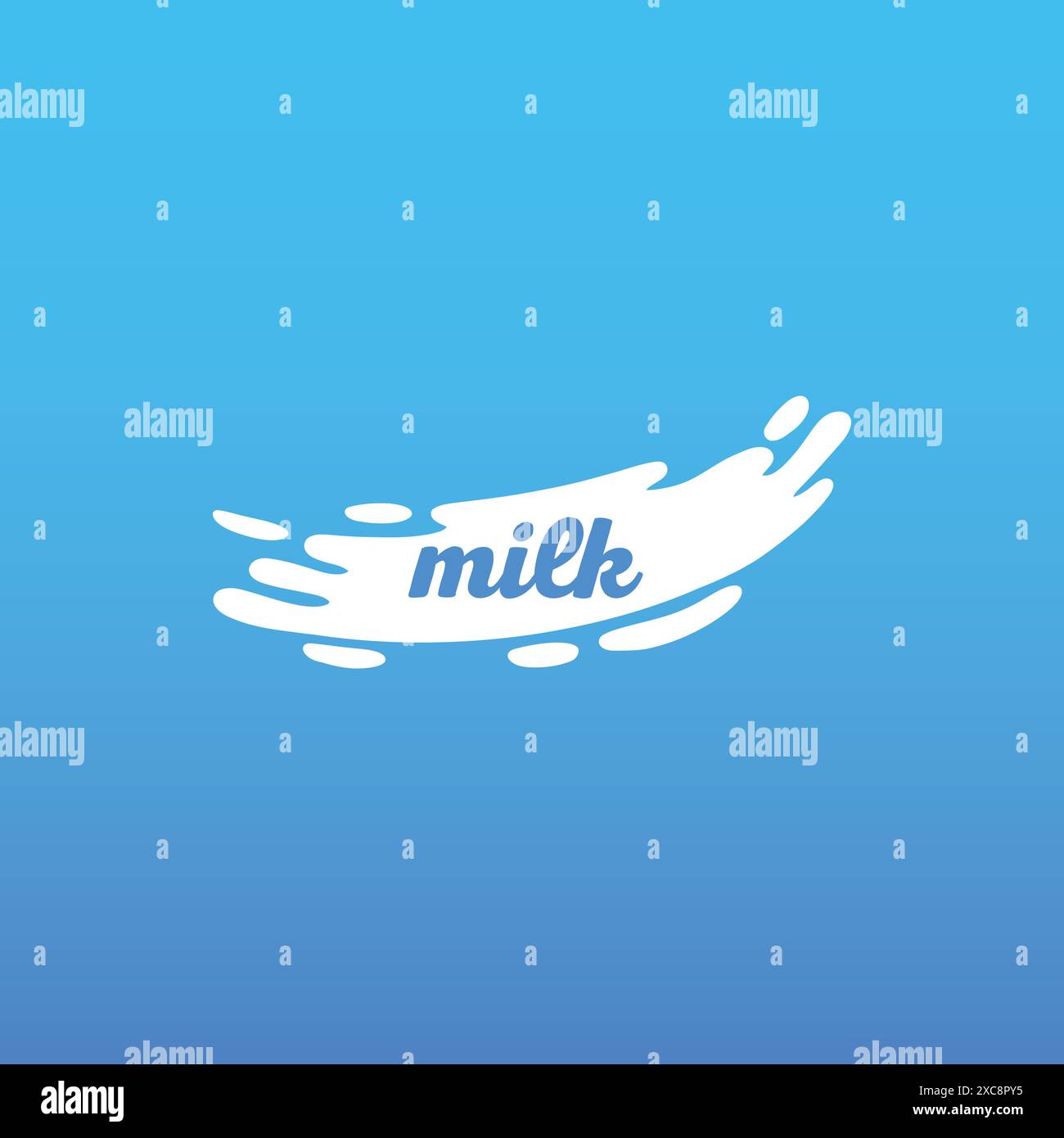 Cow milk splash with letters. Isolated white fresh farm goat milk ...