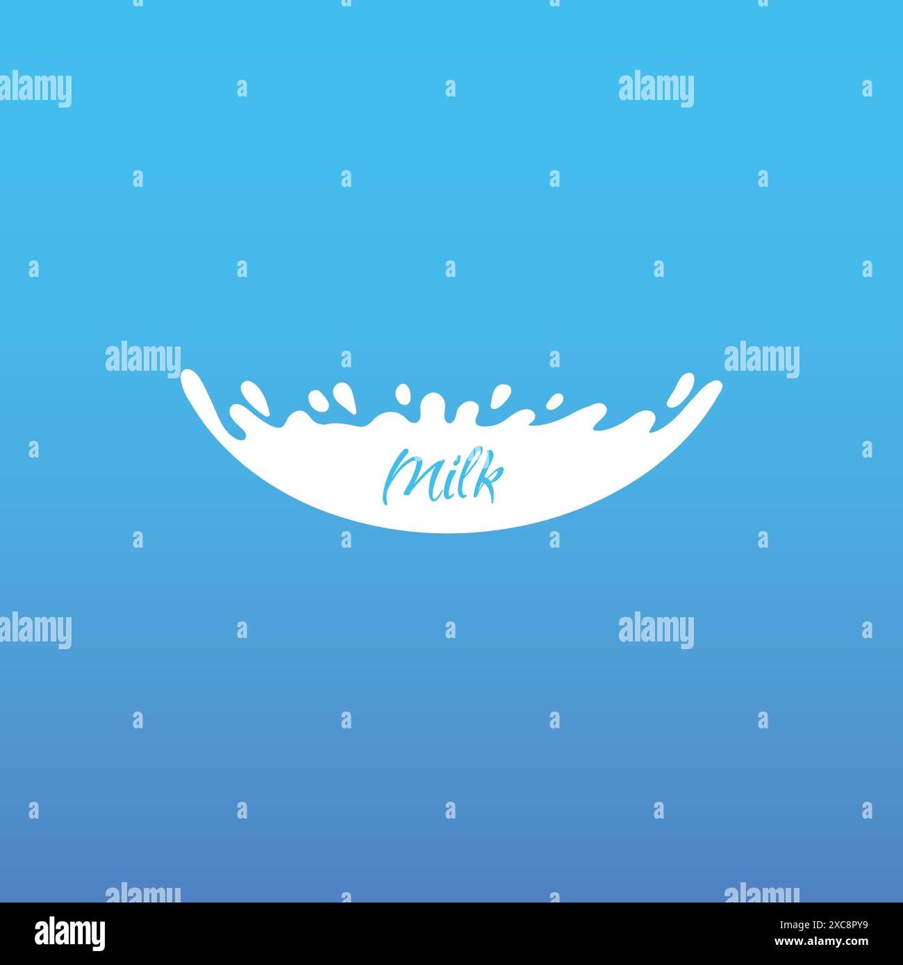 Cow milk splash with letters. Isolated white fresh farm goat milk ...