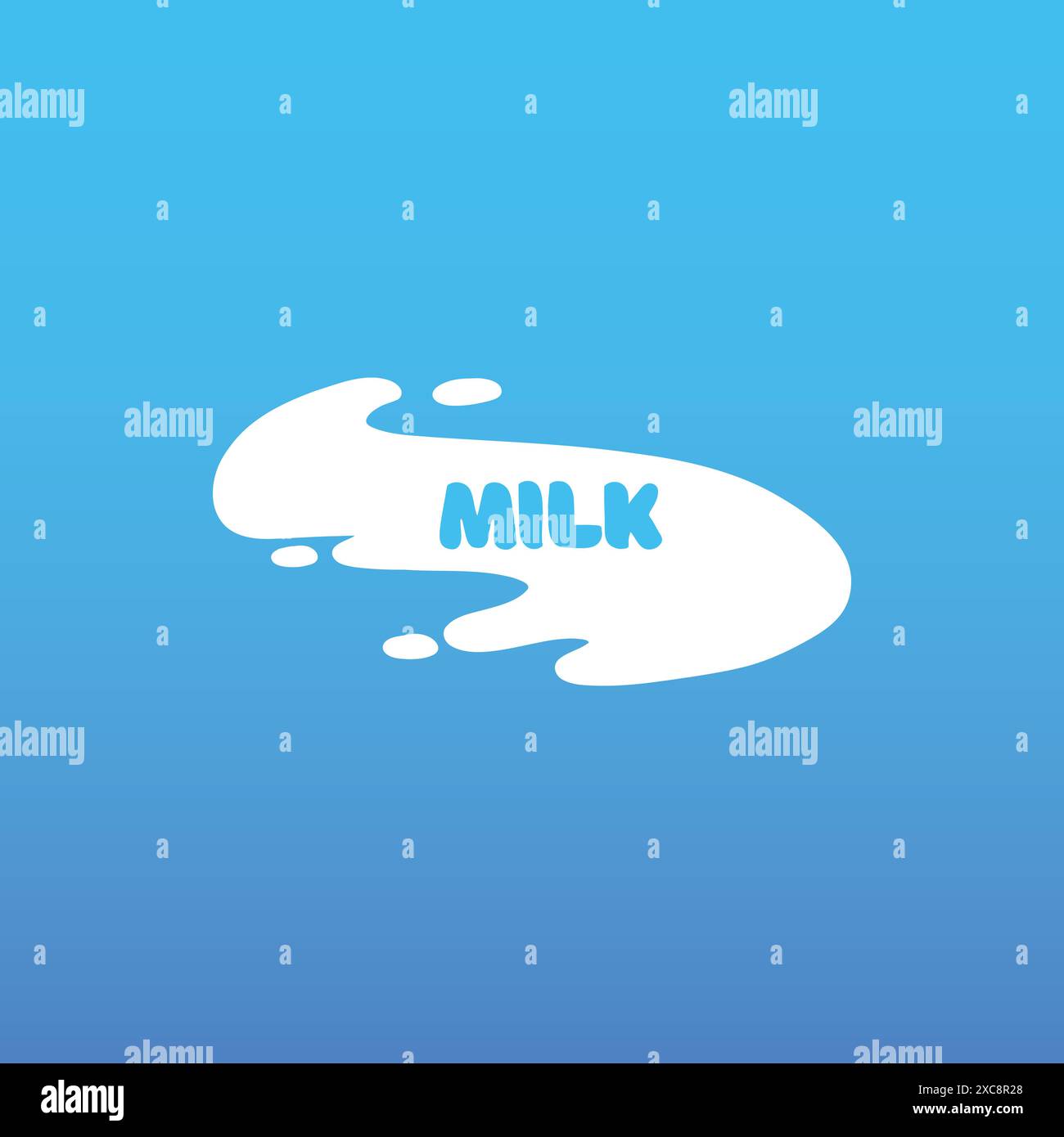 Cow milk splash with letters. Isolated white fresh farm goat milk ...