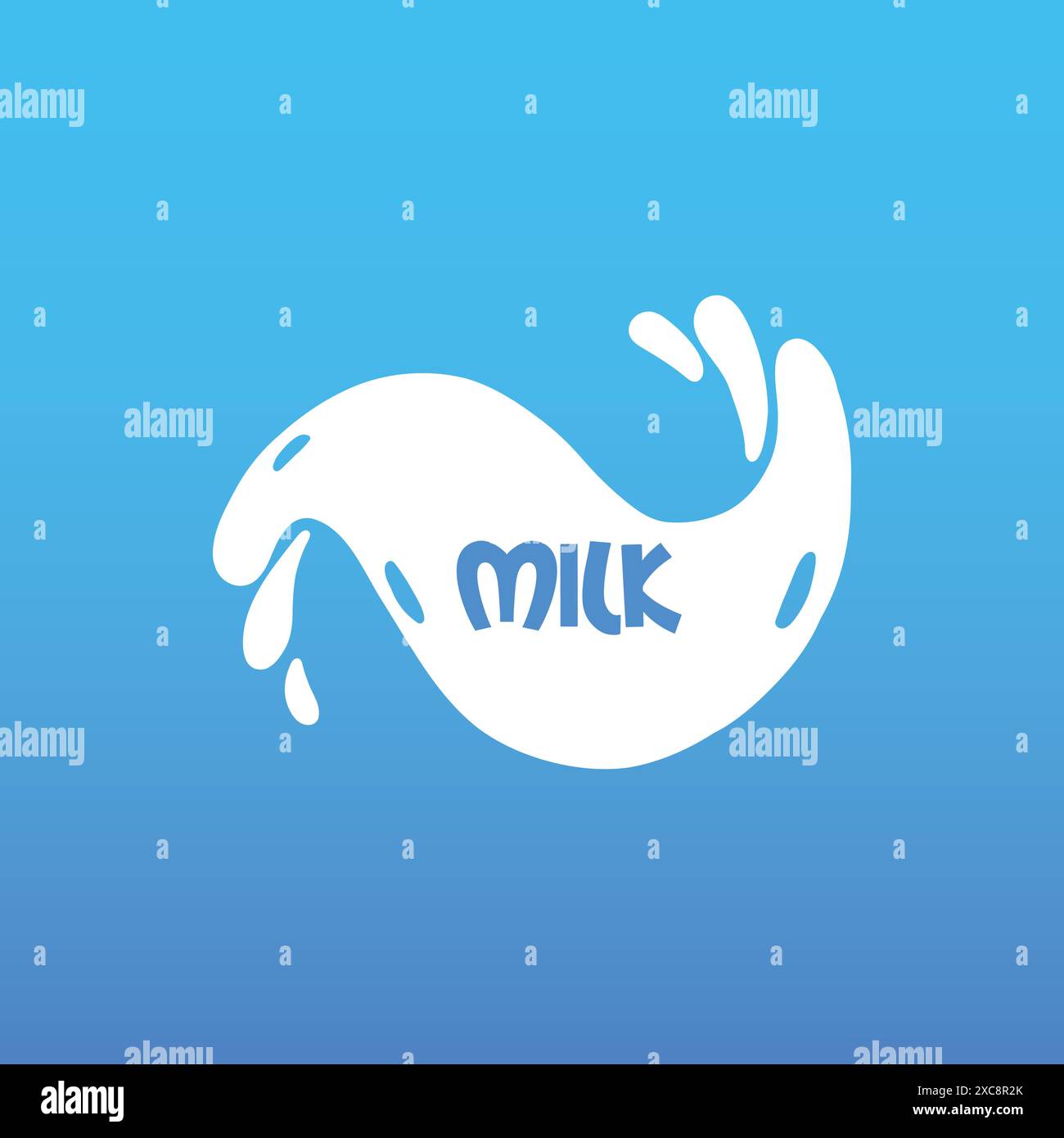 Cow milk splash with letters. Isolated white fresh farm goat milk ...
