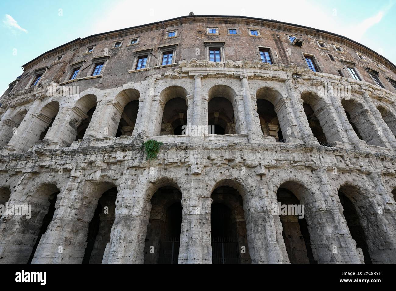 Ancient theater of Marcellus in Rome, Italy. It is an ancient open-air ...