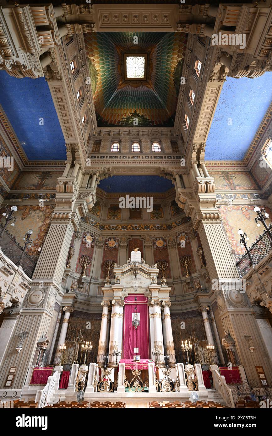 Rome, Italy - August 31, 2023: The Great Synagogue of Rome. Though the ...