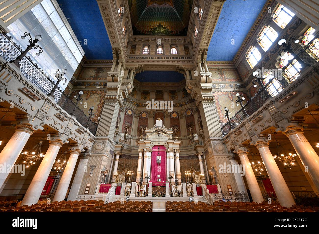 Rome, Italy - August 31, 2023: The Great Synagogue of Rome. Though the ...