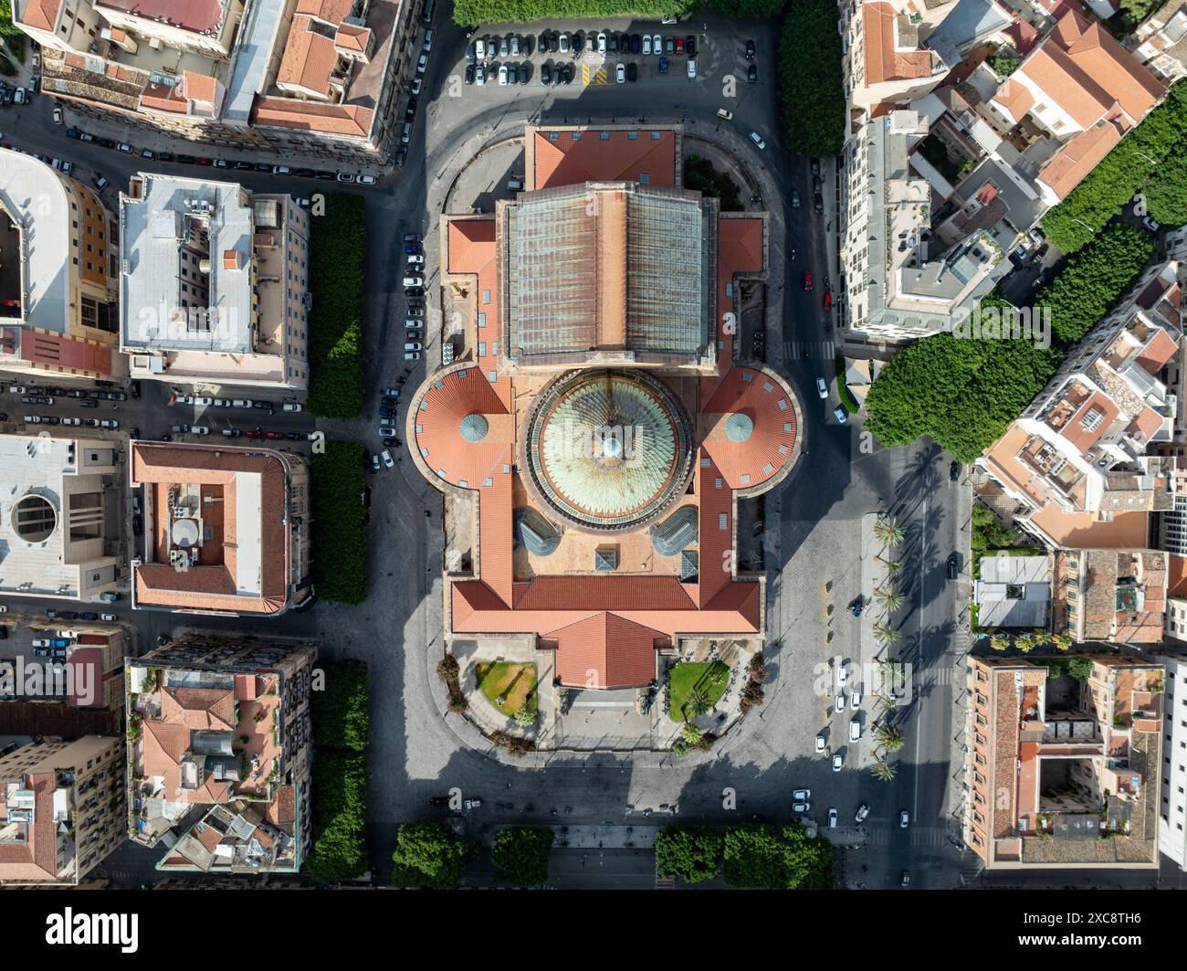 Aerial view of the Teatro Massimo Vittorio Emanuele, better known as ...