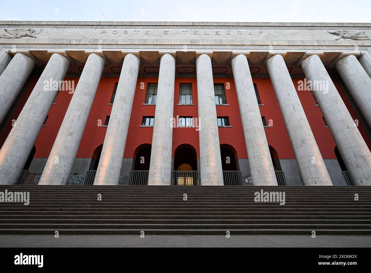 Palermo, Italy - Aug 30, 2023: View of the post office building in ...