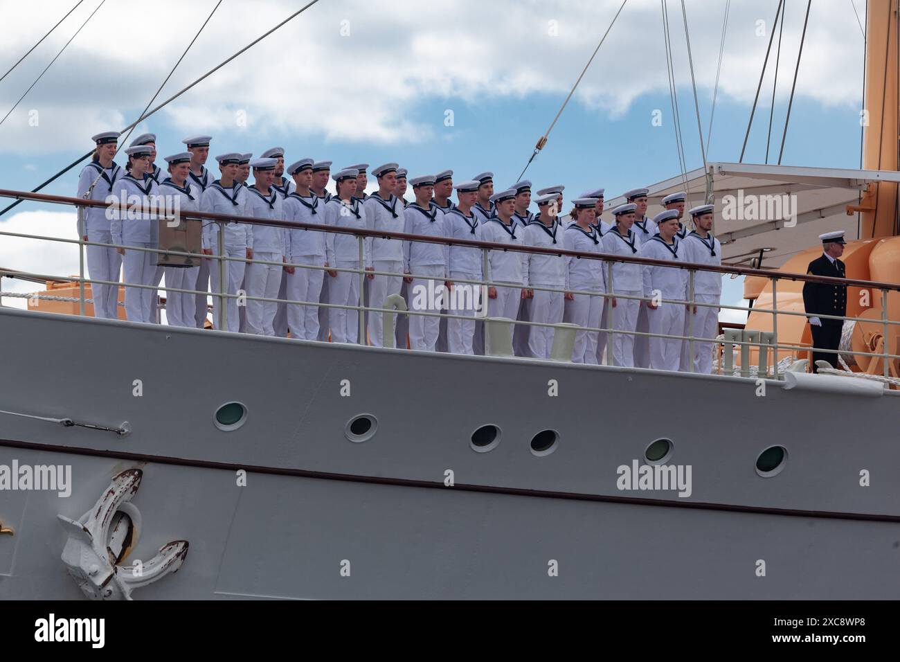 Danish Navy Sailors in Helsingor Denmakr Stock Photo - Alamy
