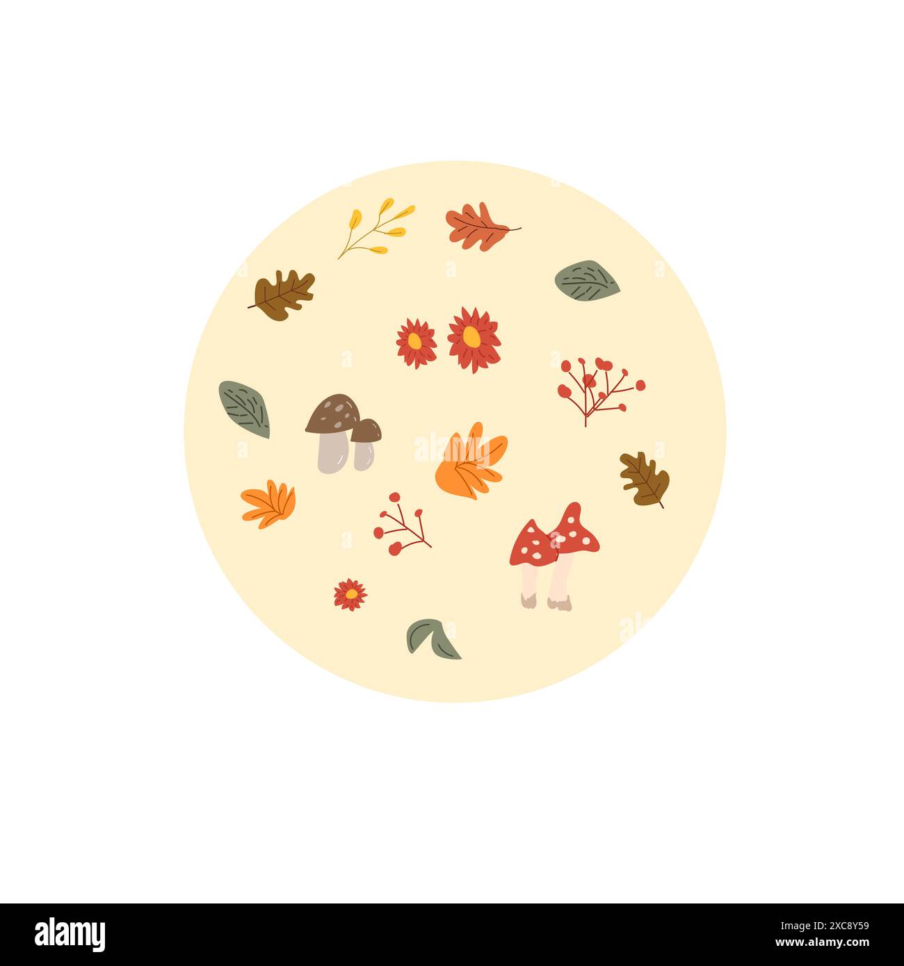 November flower border Cut Out Stock Images & Pictures - Alamy