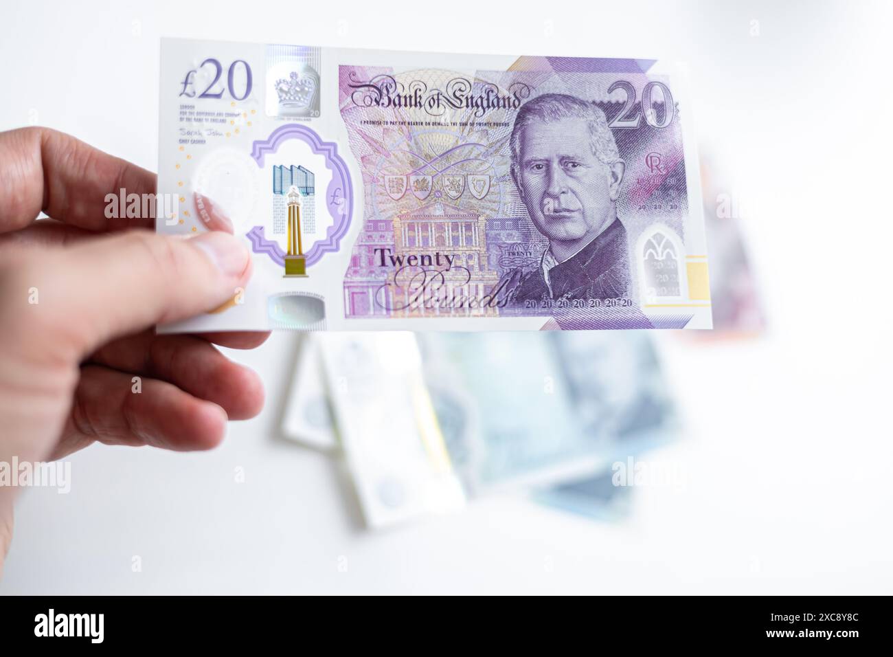 Banknotes featuring a portrait of King Charles III, first issued in ...