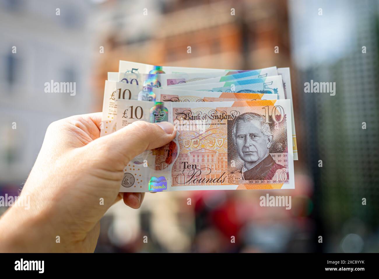 Banknotes featuring a portrait of King Charles III, first issued in ...