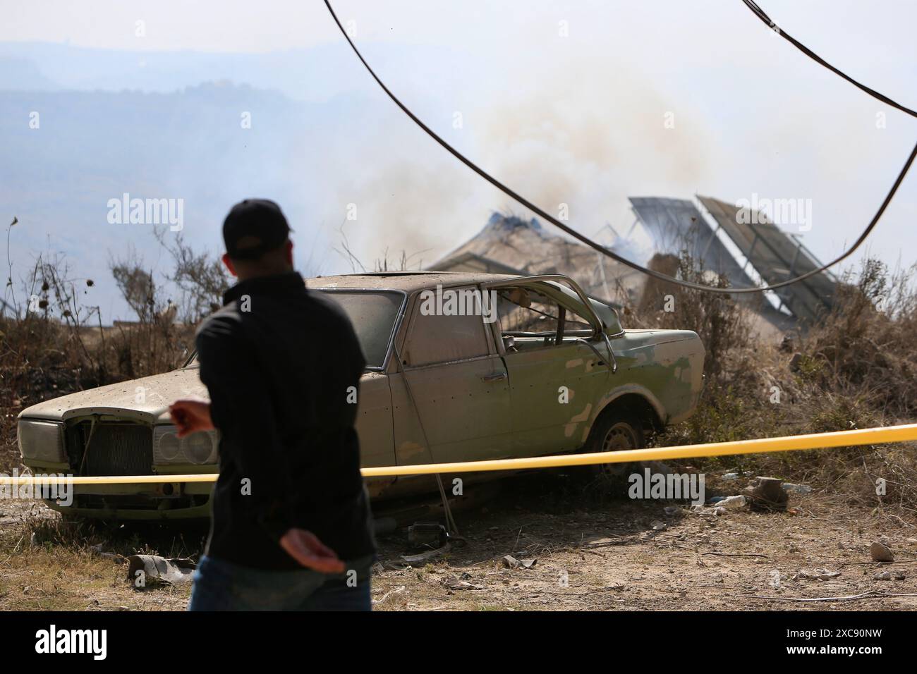 Jannata. 14th June, 2024. This photo taken on June 14, 2024 shows a car ...