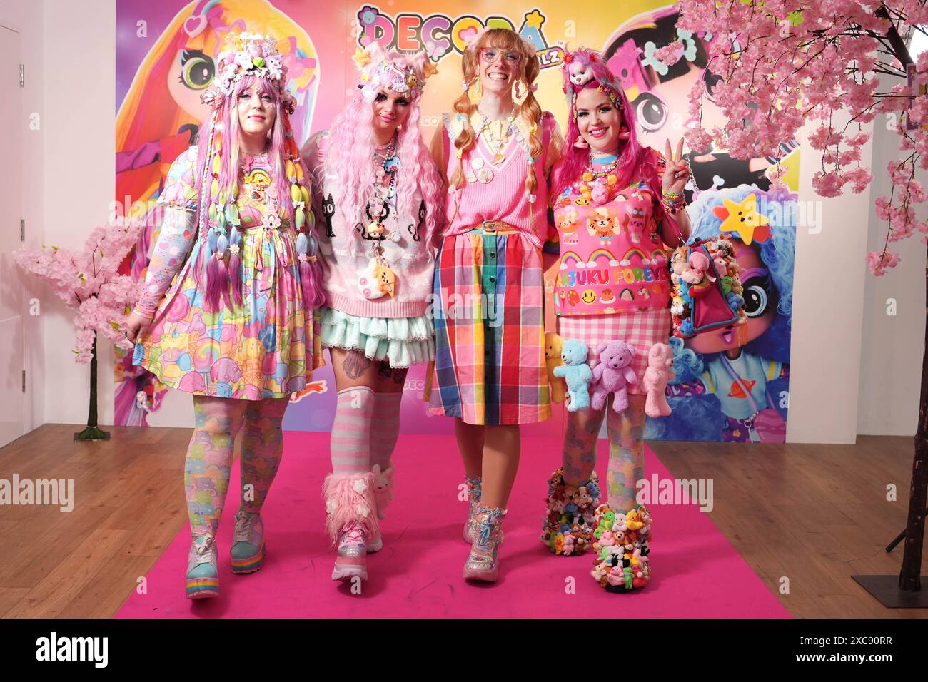 EDITORIAL USE ONLY Decora Kei fans attend a launch event for the Decora ...