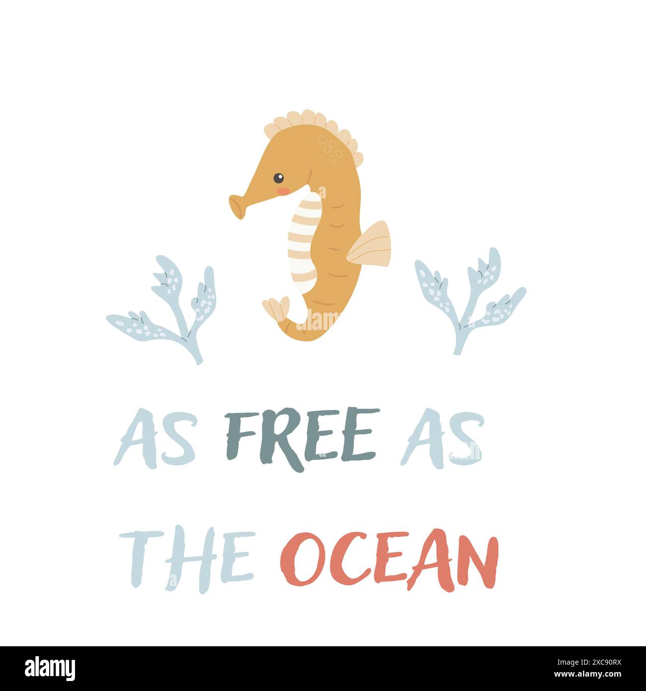 Cute seahorse sea starfish Cut Out Stock Images & Pictures - Alamy