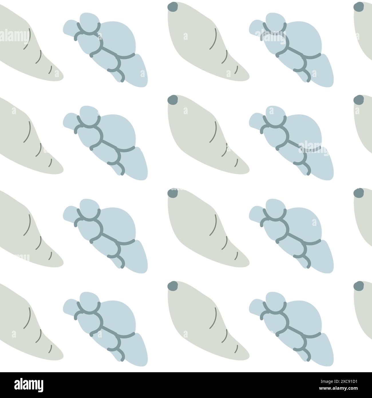 Childrens cute fashion pattern. Childish sea shell seamless background ...