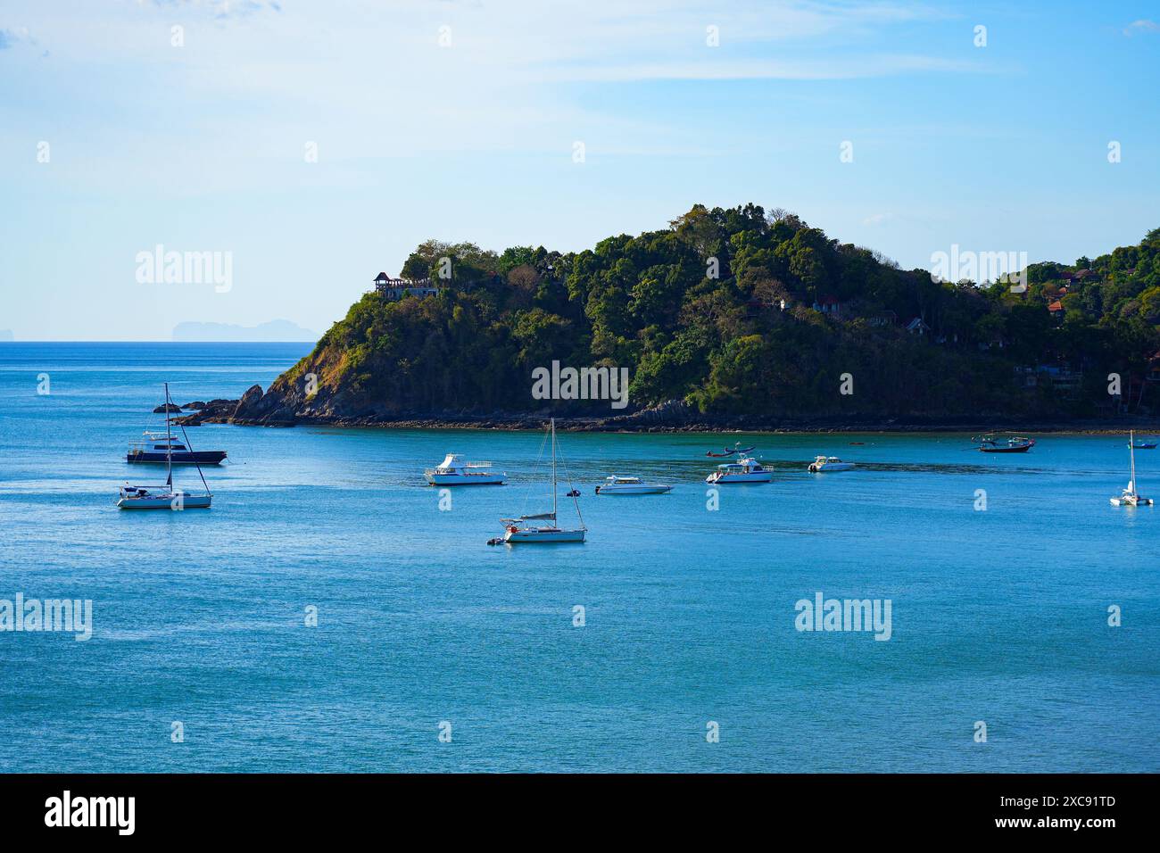 Cape north of Ba Kantiang Beach on Koh Lanta island in the Andaman Sea ...