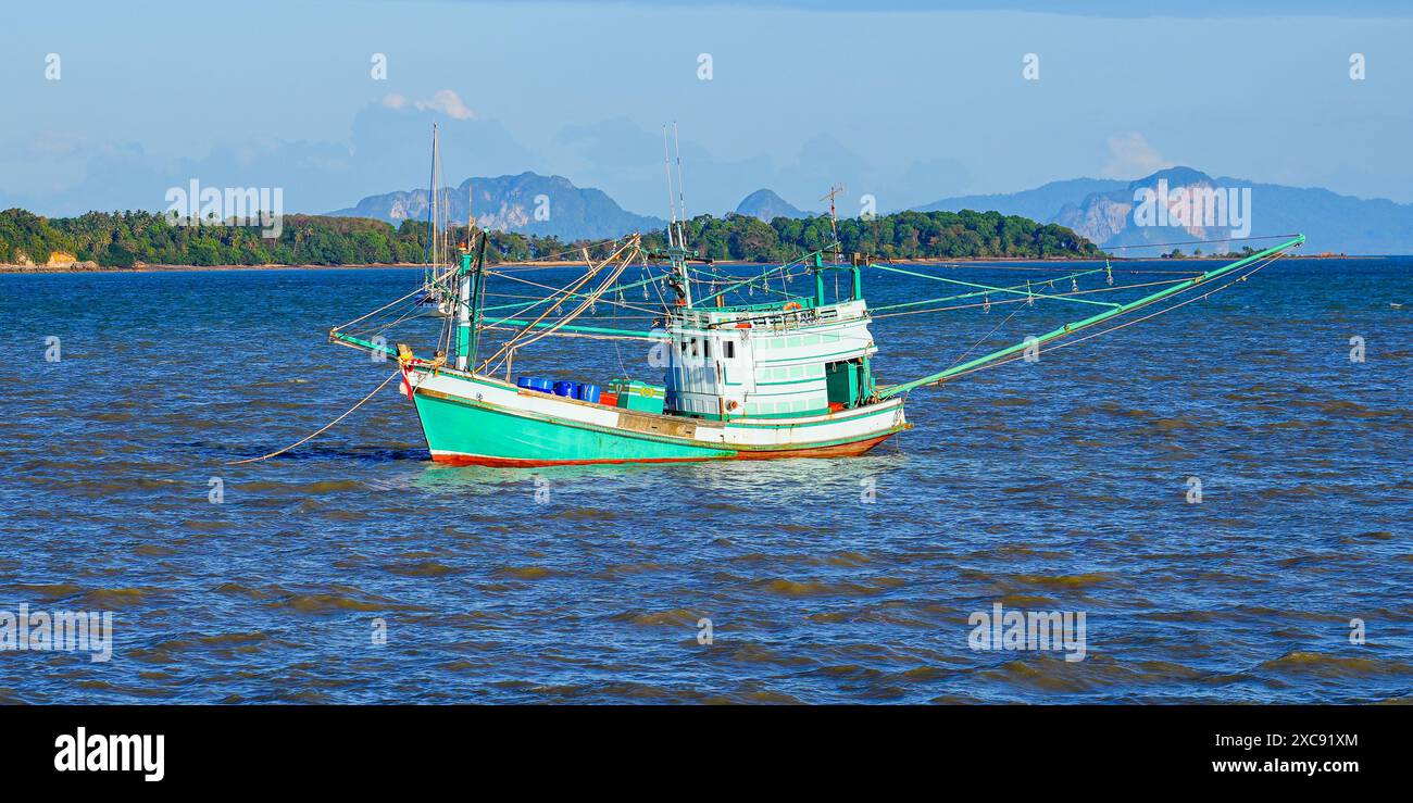 Fishing boat in Lanta Old Town, aka Ban Lanta is a small fishermen ...