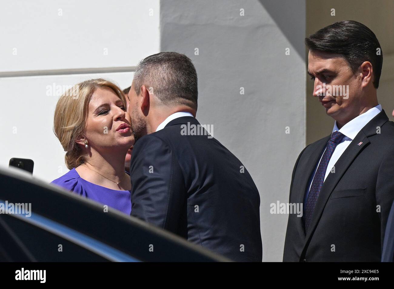 Bratislava, Slovakia. 15th June, 2024. New Slovak President Peter ...