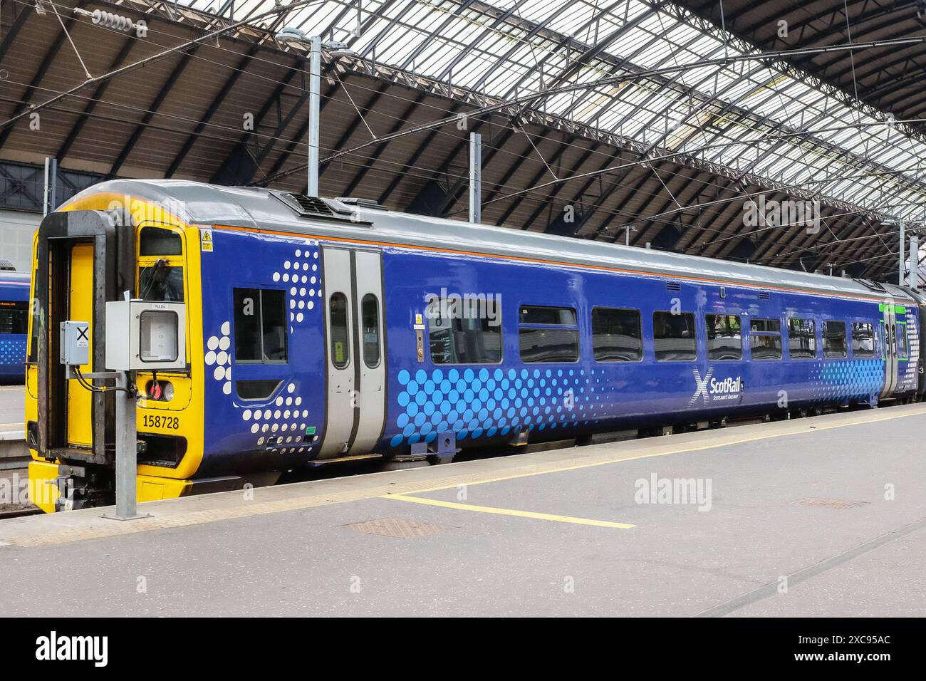 Scotrail owned class 158 express sprinter, diesel multiple unit (DMU ...