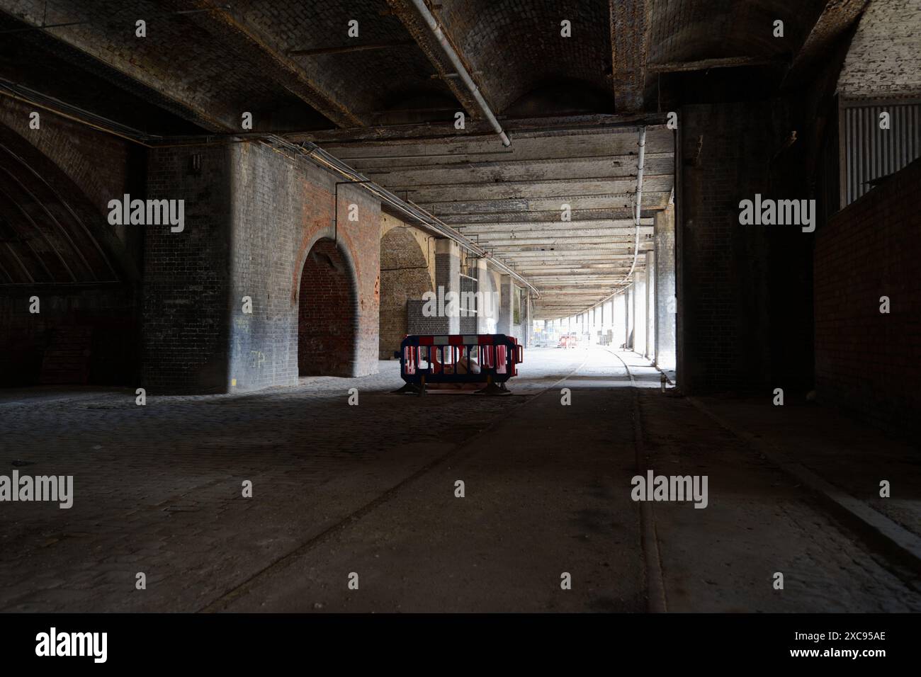 The derelict Bishopsgate railway station prior to it's redevelopment ...
