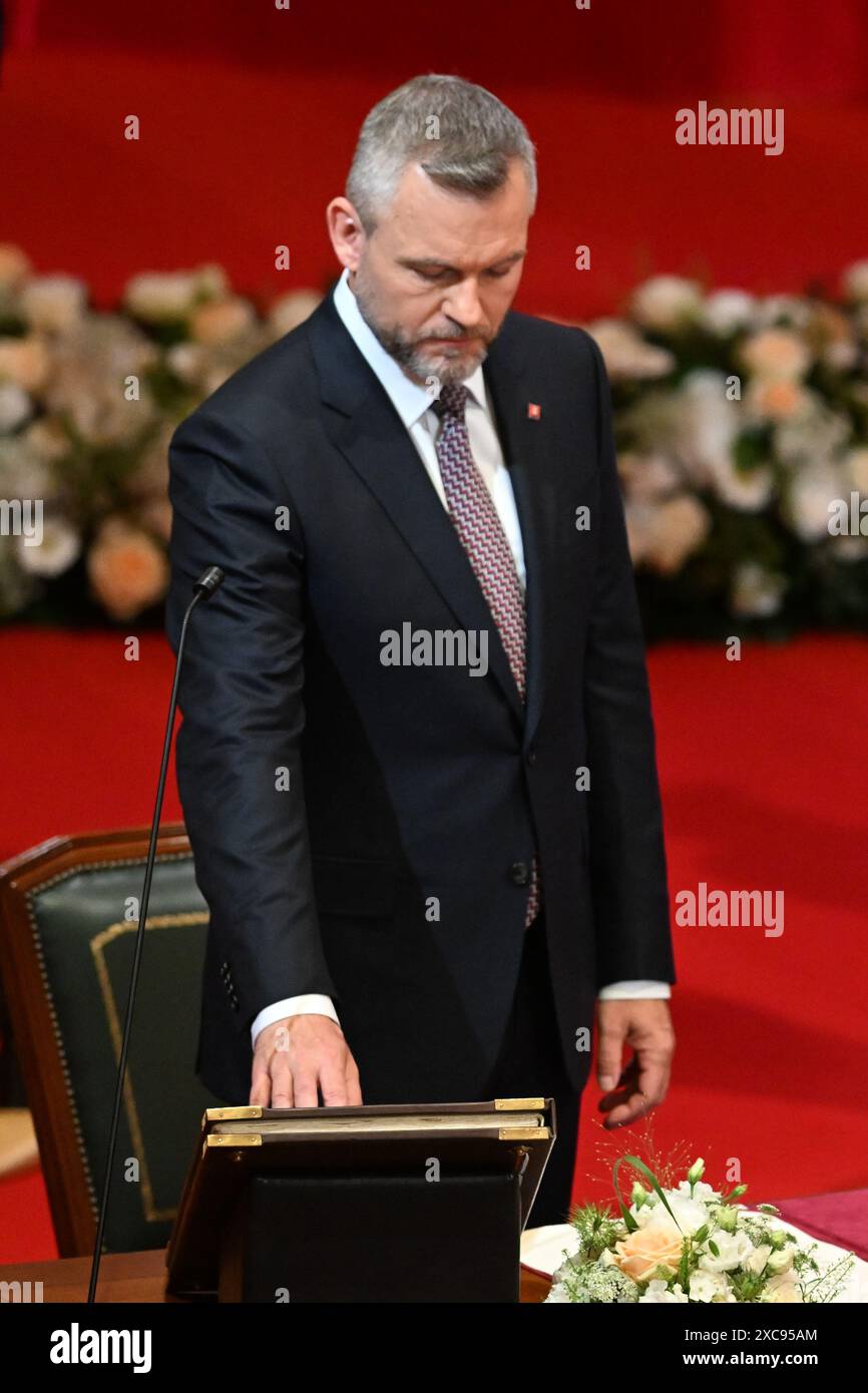 Bratislava, Slovakia. 15th June, 2024. New Slovak President Peter ...