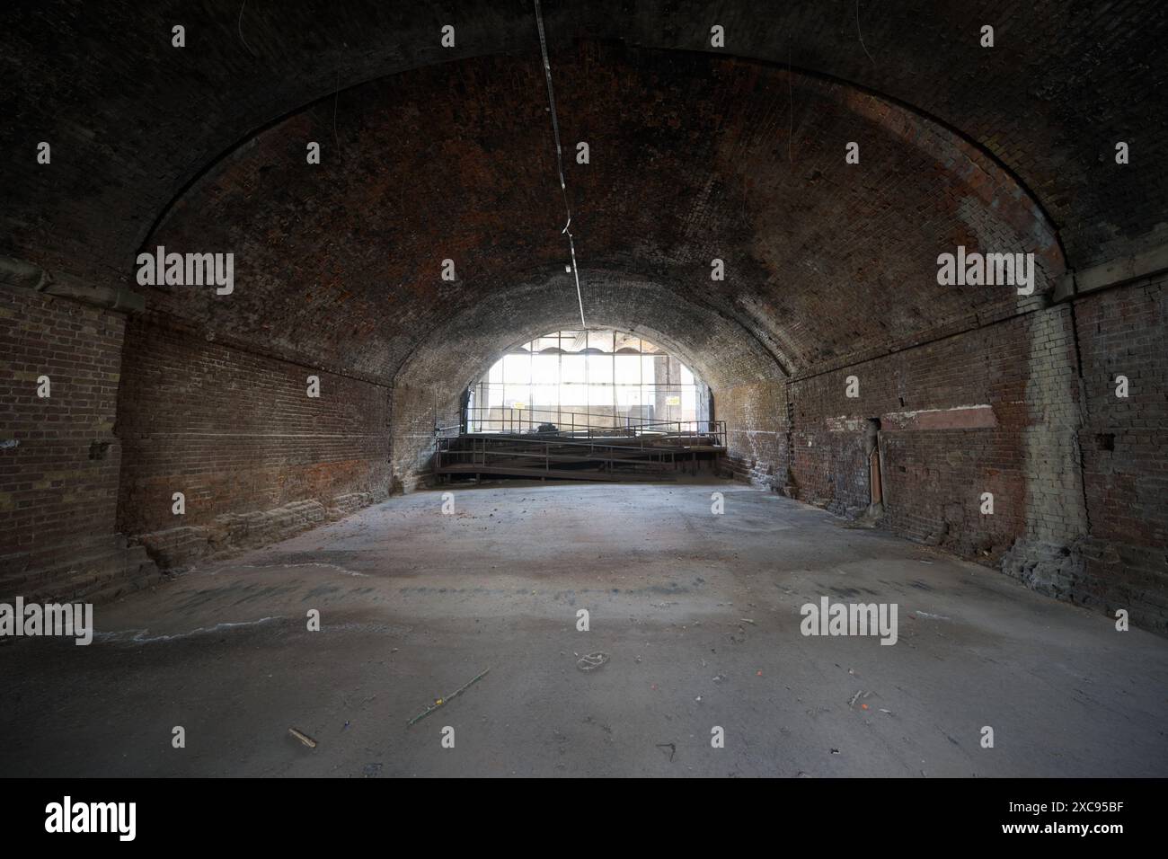The derelict Bishopsgate railway station prior to it's redevelopment ...