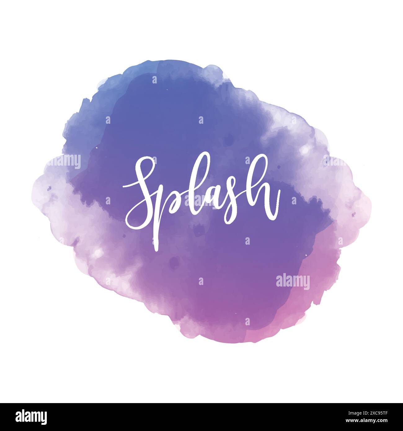 Hand drawn colorful soft watercolor splash design Stock Vector Image ...