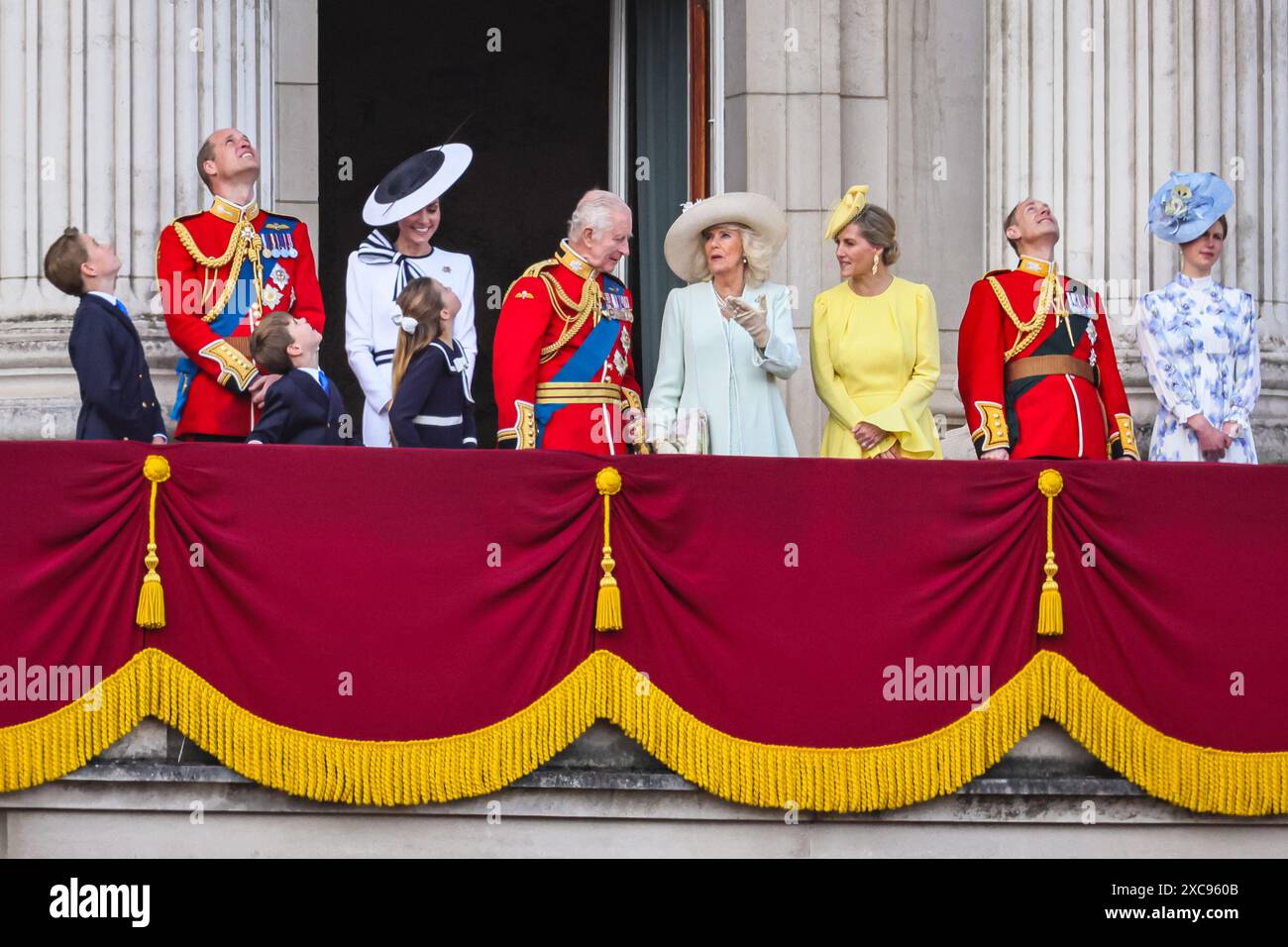 London, UK. 15th June, 2024. The Royal Family with King Charles III ...