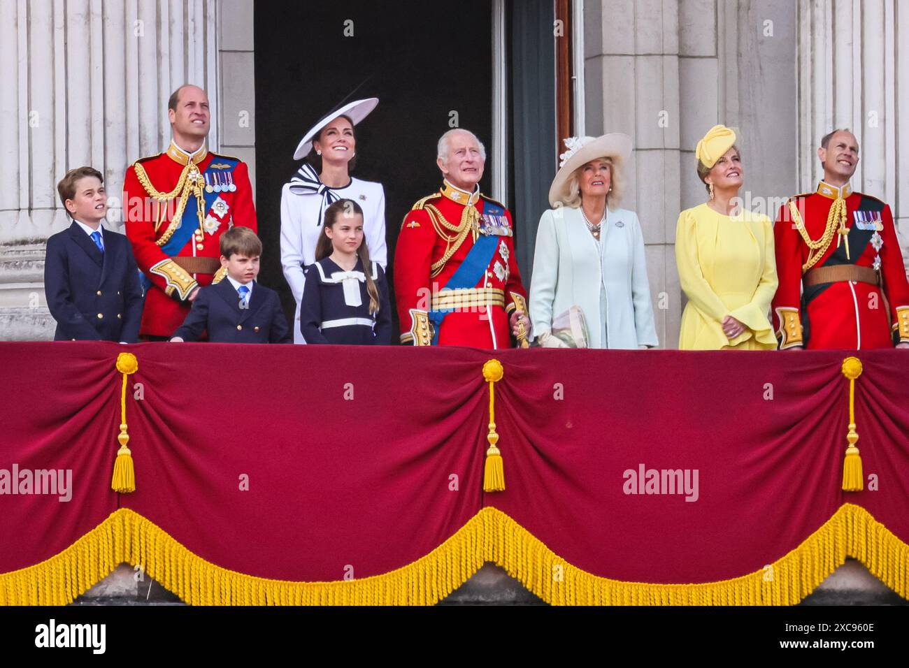 London, UK. 15th June, 2024. The Royal Family with King Charles III ...