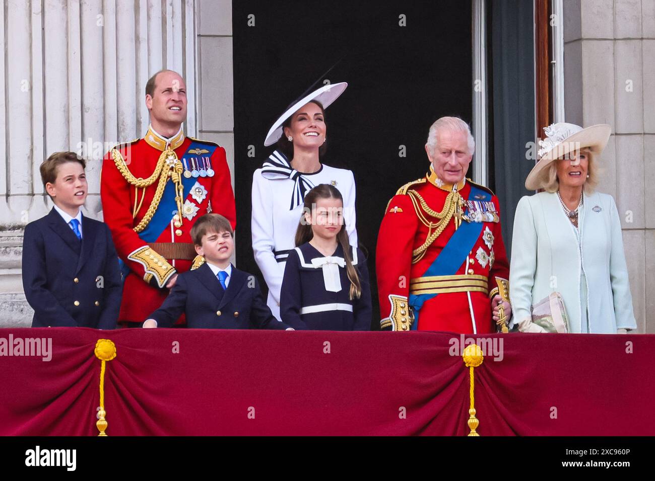 London, UK. 15th June, 2024. The Royal Family with King Charles III ...
