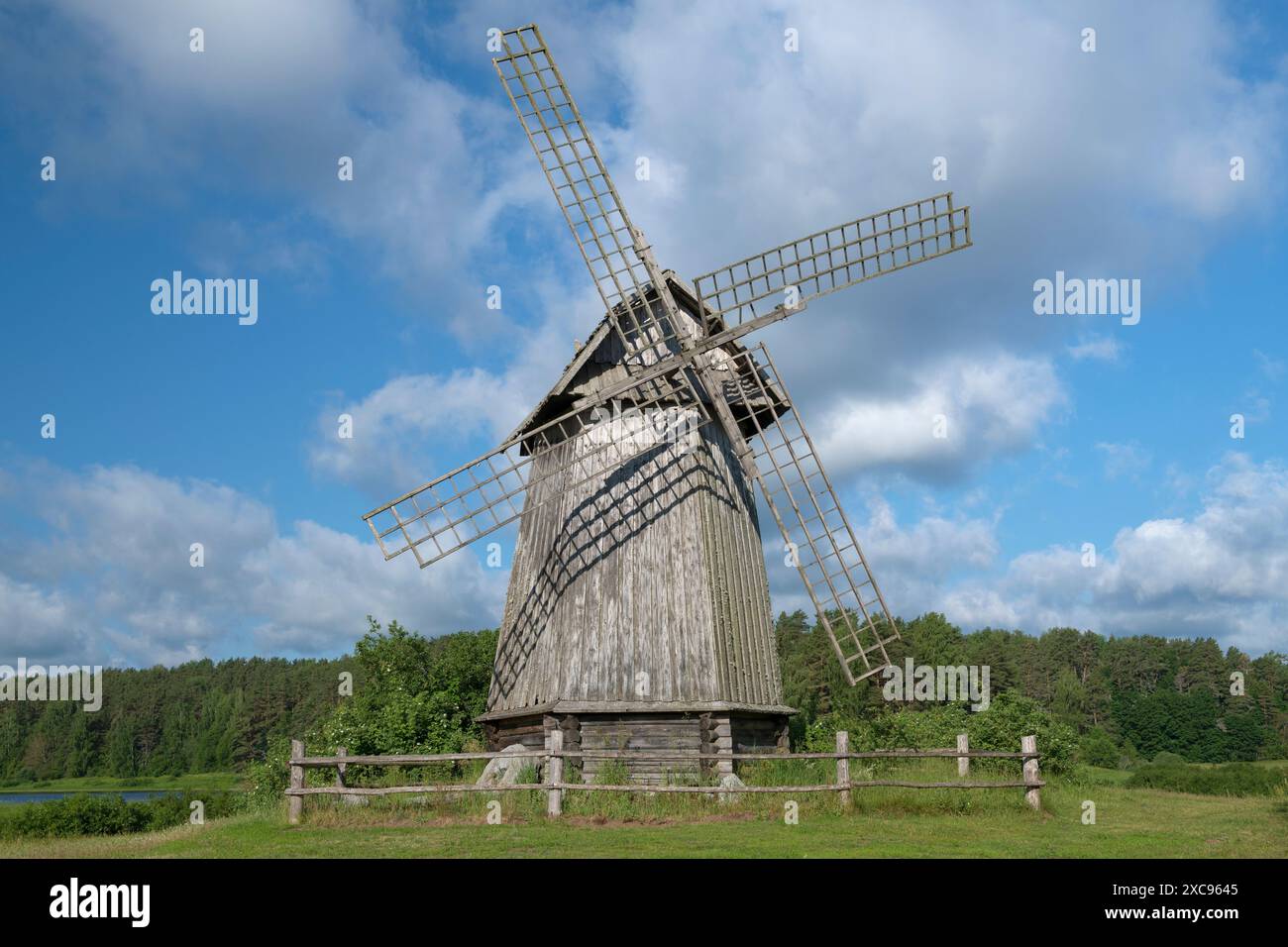 Beautiful old wooden mill hi-res stock photography and images - Alamy