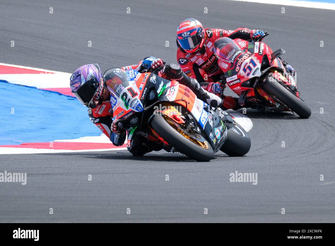 (21) Michael Ruben Rinaldi from Italy of Team Motocorsa Racing, rides ...
