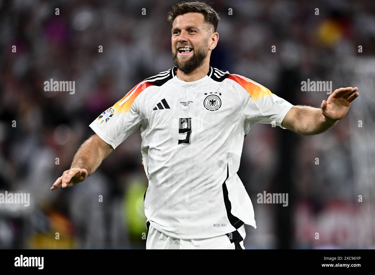MUNICH, GERMANY - JUNE 14: Niclas Fullkrug of Germany celebrate after ...