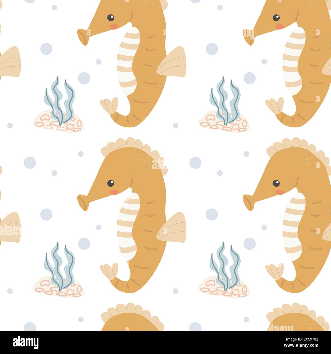 Childrens sea animals pattern, childish ocean marine life seamless ...