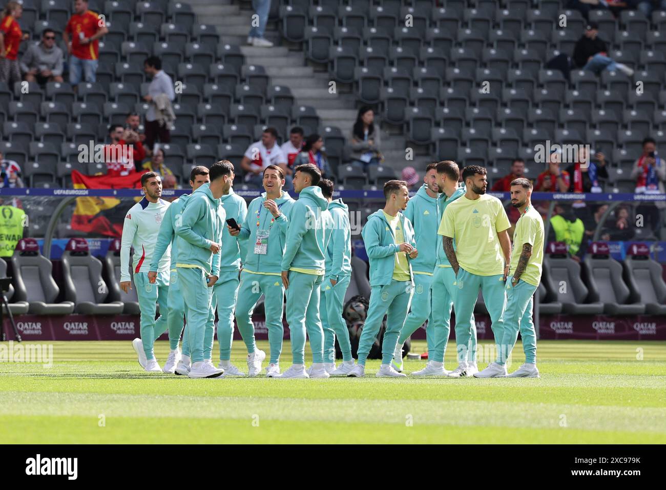 Berlin, Germany, 15, June, 2024. Spain National Team during the match ...