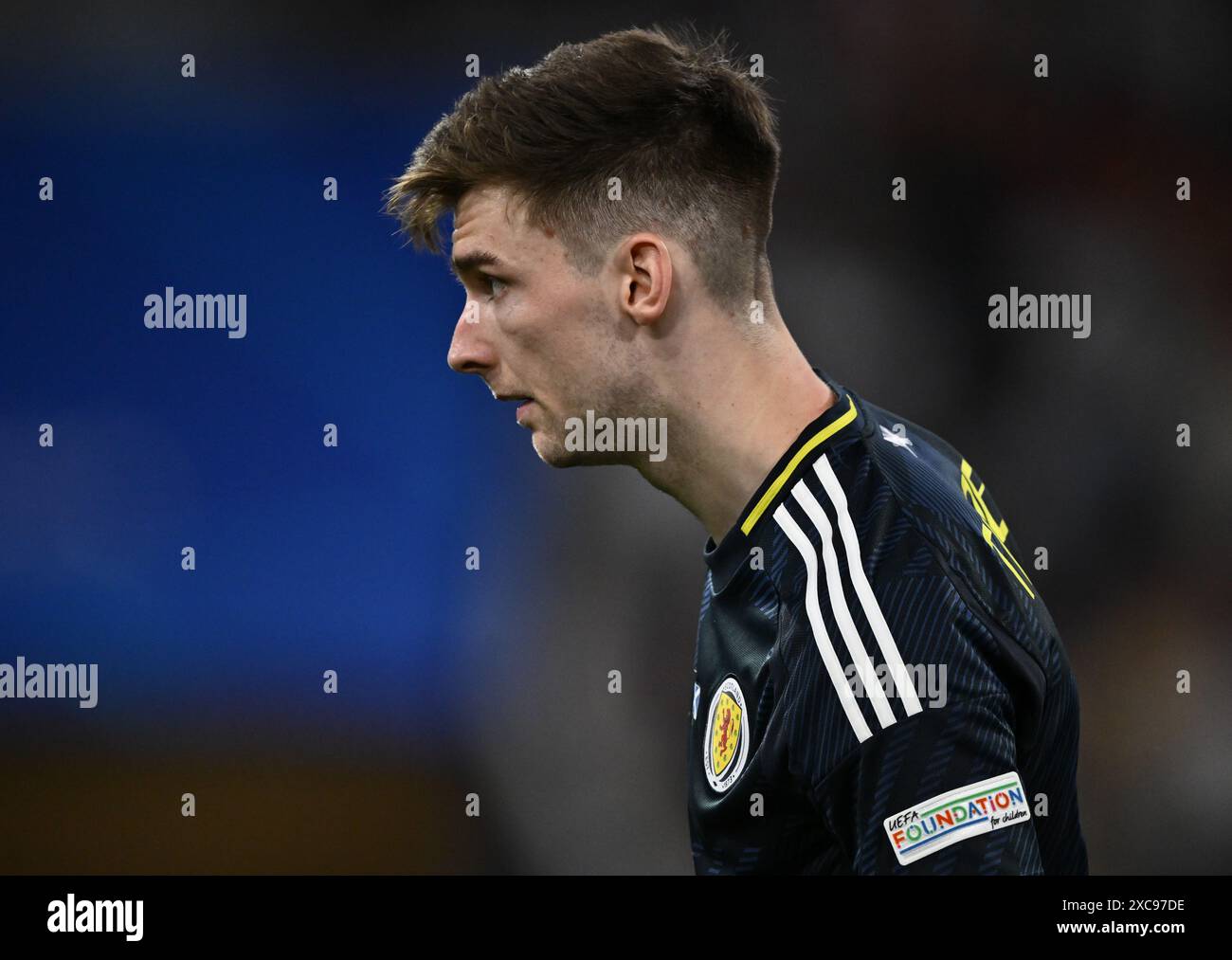 MUNICH, GERMANY - JUNE 14: Kieran Tierney during the UEFA EURO 2024 ...