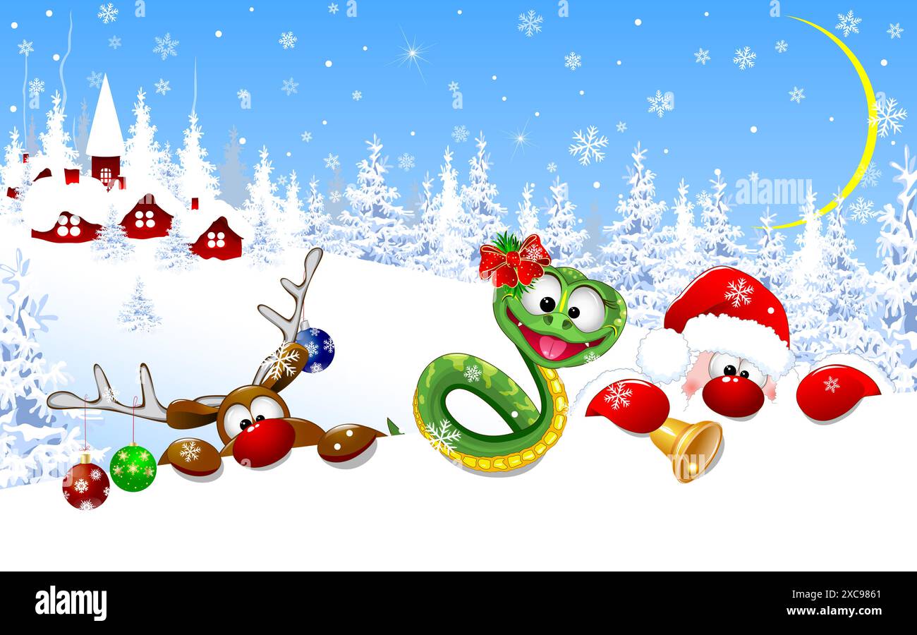 Trees decorated christmas in Stock Vector Images - Alamy