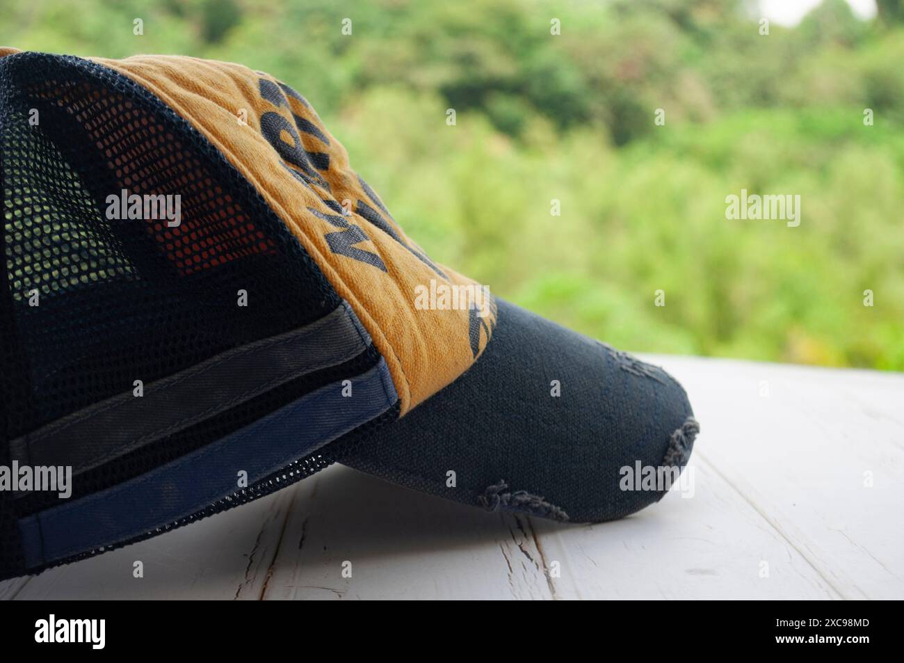 Old cap way back to 1974. Cap concept Stock Photo - Alamy