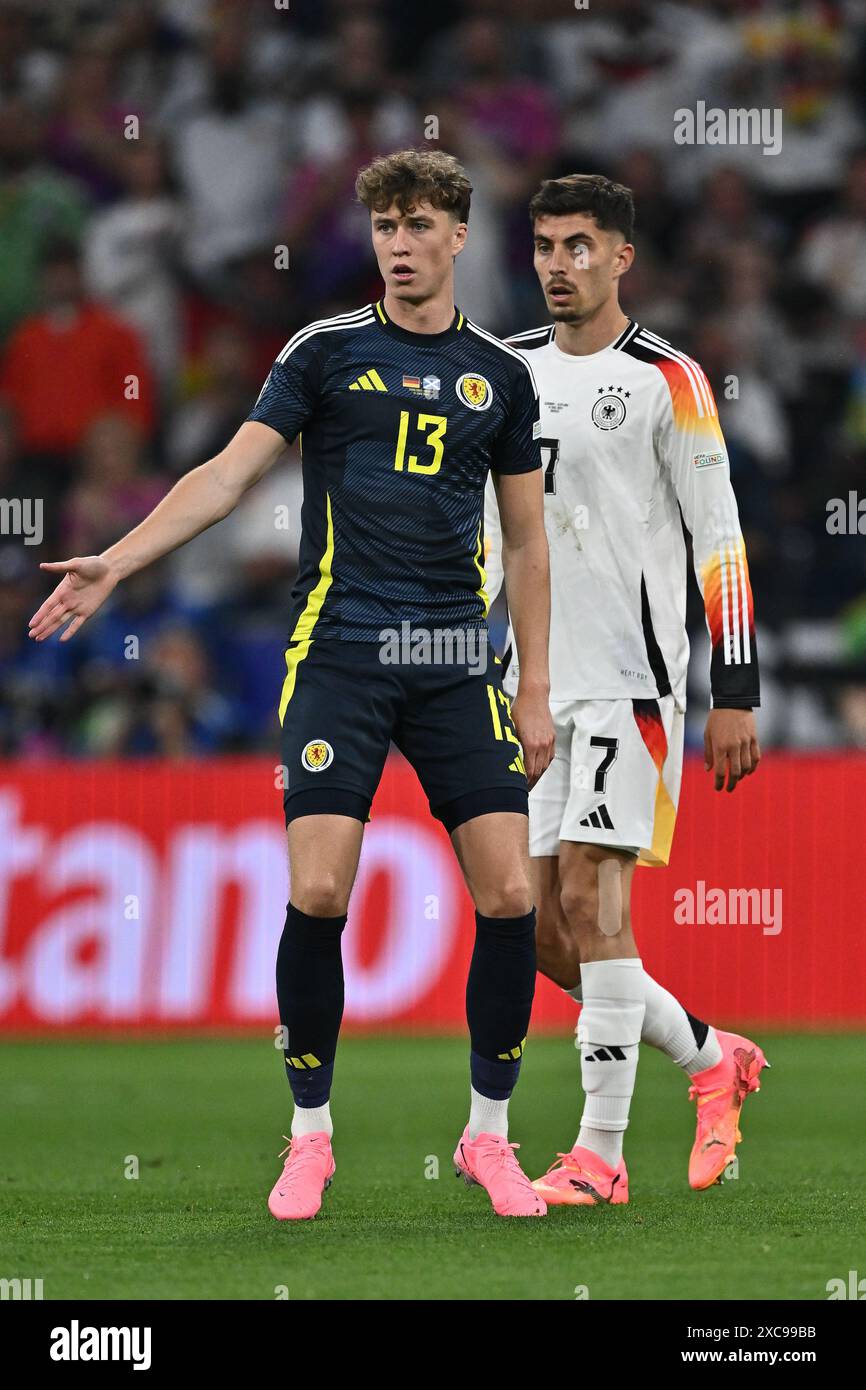 MUNICH, GERMANY - JUNE 14: Jack Hendry, Kai Havertz during the UEFA ...