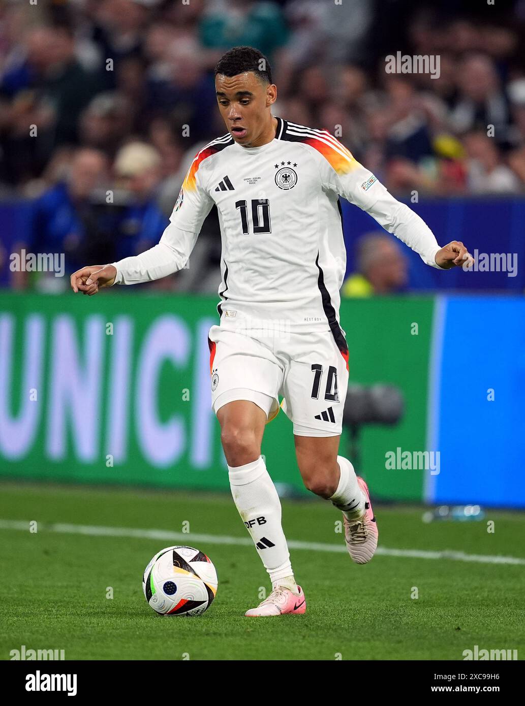 Germany's Jamal Musiala during the UEFA Euro 2024 Group A match at the ...